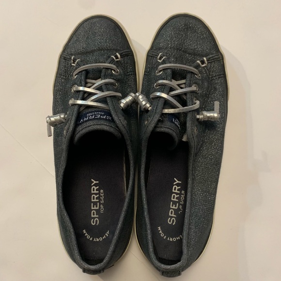 Sperry | Shoes | Sperry Top Sider Size 8 Slip On Shoes Bluesilver ...